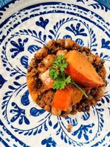 Recette de Curry de lentilles et pois chiches